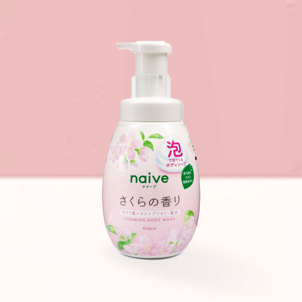 NAIVE Foam Body Soap Sakura Scent Pump 600ml – LAMOUR Beauty & Life
