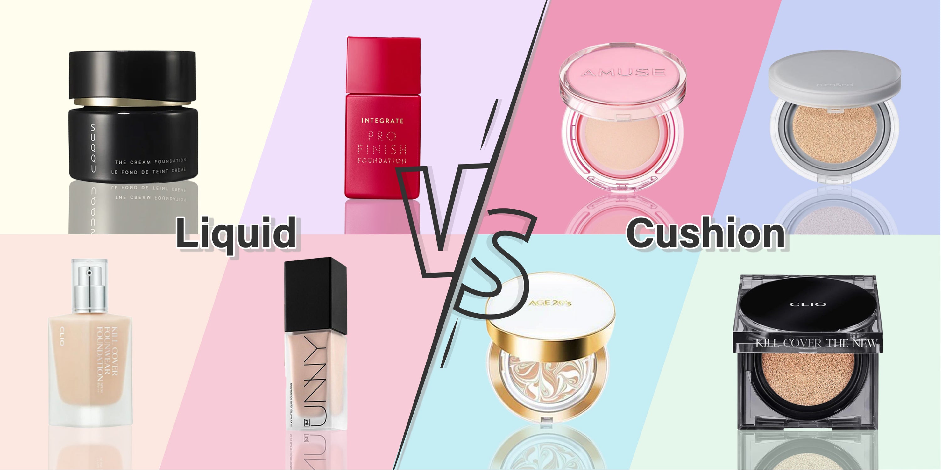 How to choose the right foundation - Liquid vs Cushion? – LAMOUR Beauty ...
